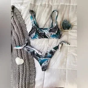 Target | Swim | Target Brand Pretty Blue Hawaiian Floral Threepiece ...